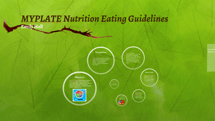 MYPLATE Nutrition Eating Guidelines by Emily Fayth on Prezi