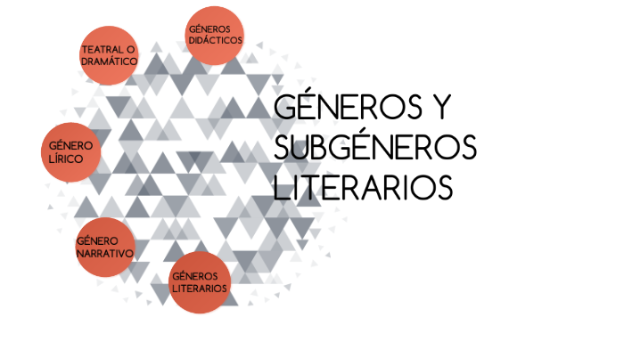 Géneros y subgéneros literarios..................................... by ...