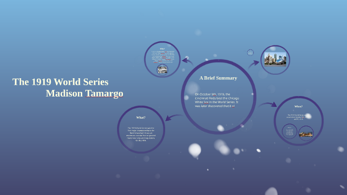 The 1919 World Series by madison tamargo on Prezi