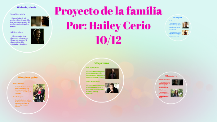 Proyecto de la familia by Hailey Cerio on Prezi