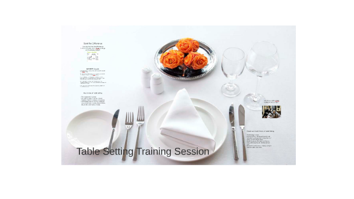 Table Setting Training Session by Bec Merritt