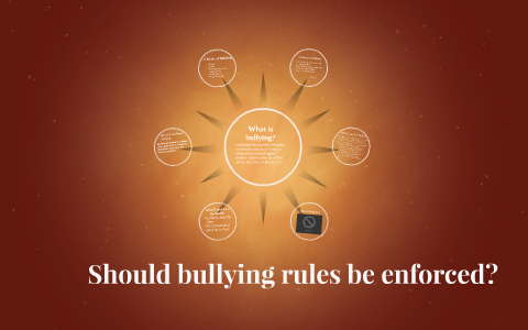 Should bullying rules be enforced? by abigail henigan