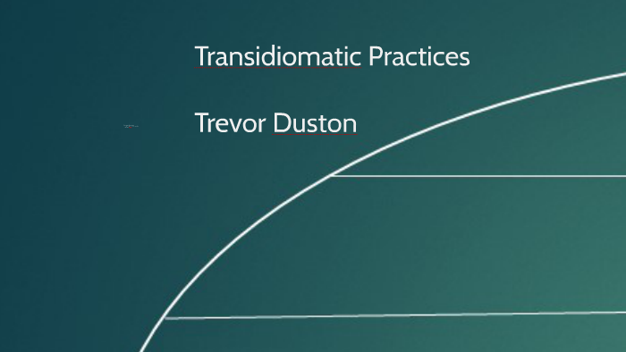 Transidiomatic Practices by Trevor Duston Transidiomatic Practices by Trevor Duston
