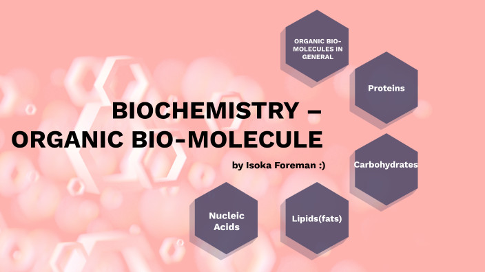 BIOCHEMISTRY – ORGANIC BIOMOLECULE by Isoka Foreman on Prezi