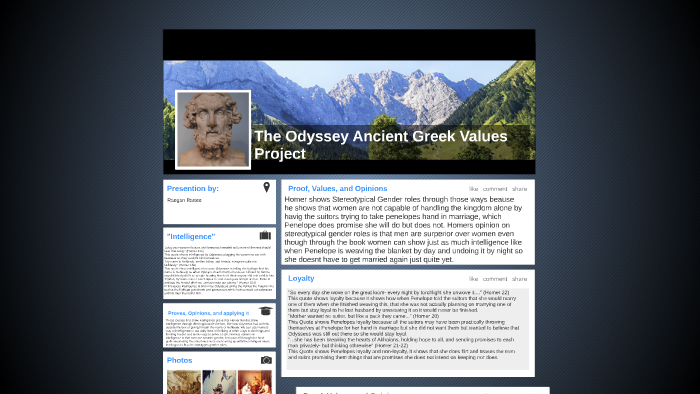 The Odyssey Ancient Greek Values Project by Raegan Bartee on Prezi