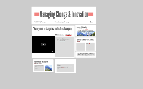 Managing Change & Innovation by Yashna Narayan on Prezi