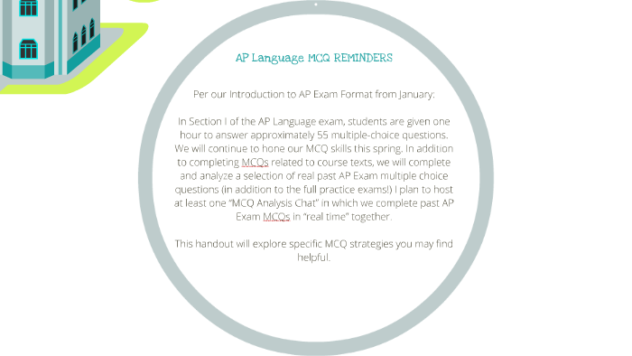 AP Language MCQ Strategies by Lilianna Meldrum on Prezi
