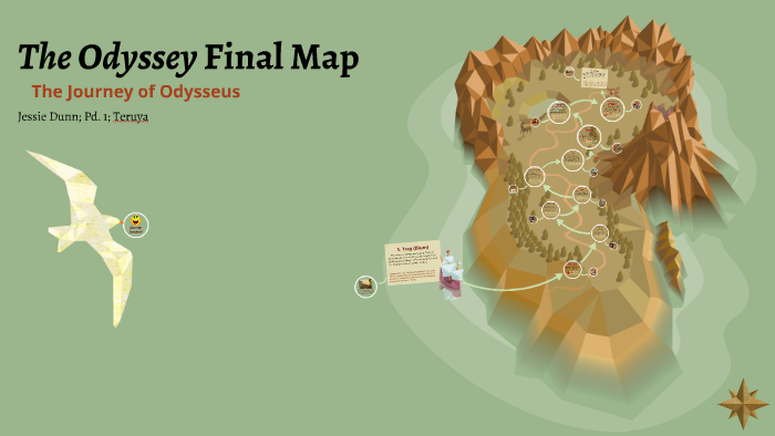 The Odyssey Final Map by Jessie Dunn