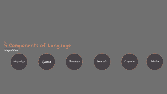 5 Components of Language by Megan White on Prezi
