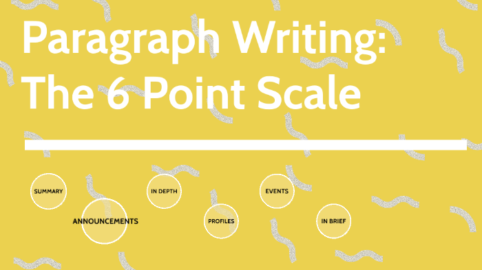 Paragraph Writing on the 6 Point Scale by Angie Heiser on Prezi