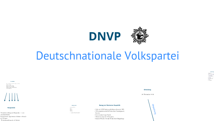 DNVP Deutschnationale Volkspartei by Fred Freden on Prezi