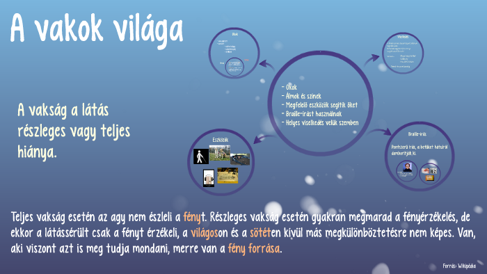 A vakok világa by Anita Nicoara on Prezi