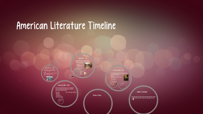 American Literature Timeline by Leslie Diaz on Prezi