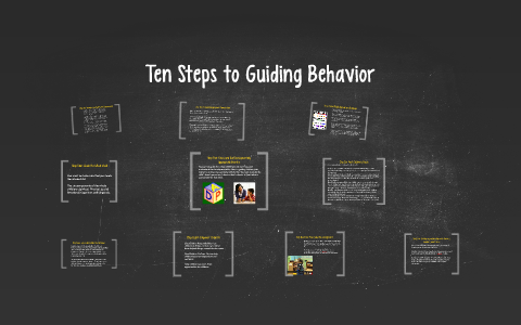 Ten Steps to Guiding Behavior by nicole jones