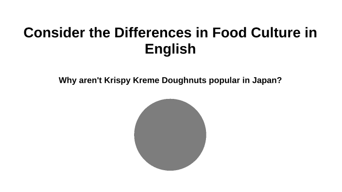 Consider the Differences in Food Culture by on Prezi