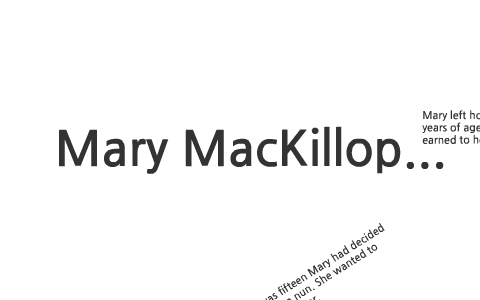 Mary MacKillop by Georgia Colliver-Piper on Prezi