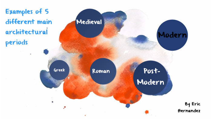 Examples of 5 different main architectural periods by Eric Hernandez on ...