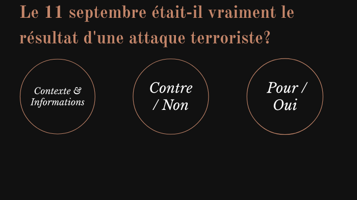 11 Septembre by Yannick Duprez-Goulet on Prezi