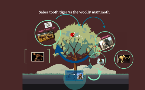 Saber tooth tiger vs the woolly mammoth by Village Gate on Prezi