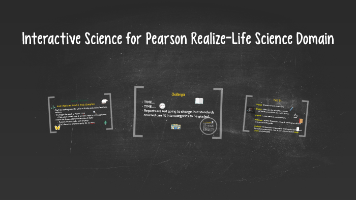 Interactive Science for Pearson Realize-Life Science Domain by Lynn ...