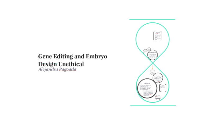 Gene Editing in Embryos Unethical by Alejandra Pagoada