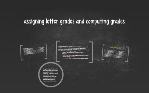 assigning letter grades and computing grades by marielle kate manalo on Prezi