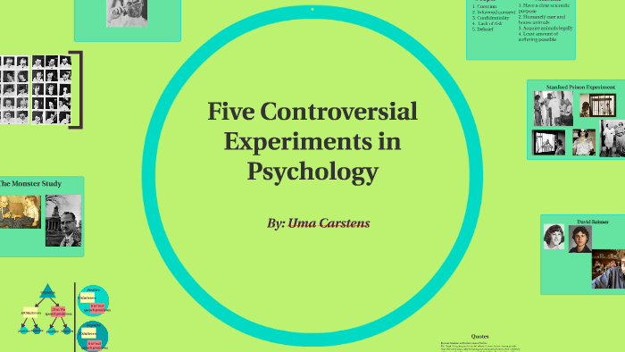 Five Controversial Experiments in Psychology by Uma Carstens on Prezi