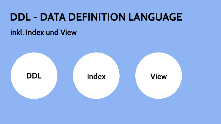 SQL-DDL, Index und View by Mara Ströbel on Prezi