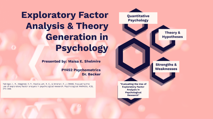 Exploratory Factor Analysis By Maisa Shelmire On Prezi