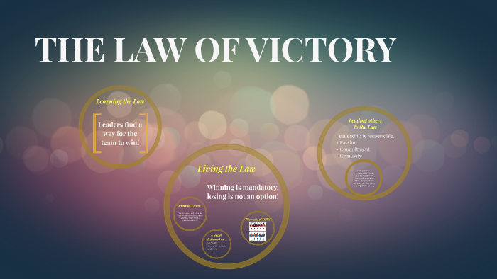 21 Laws: The Law of Victory by on Prezi