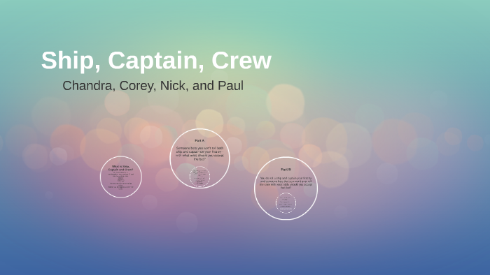 Ship, Captain, Crew by Chandra Bookstaff on Prezi