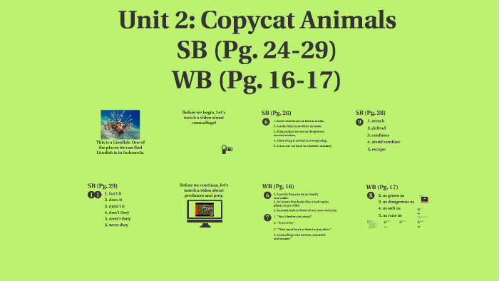 Unit 2: Copycat Animals by Richard Anthony on Prezi
