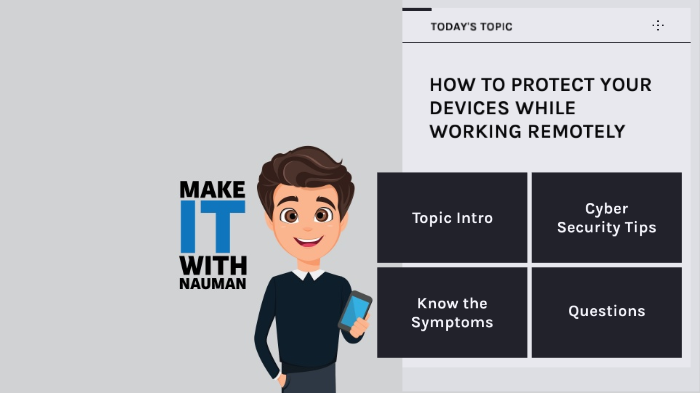 PROTECT YOUR DEVICES WHILE WORKING REMOTELY by N P on Prezi