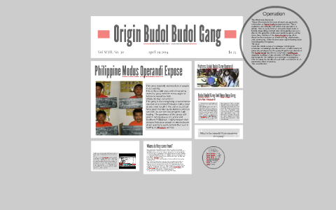 Origin Budol budol Gang by Lumna Cauntongan on Prezi