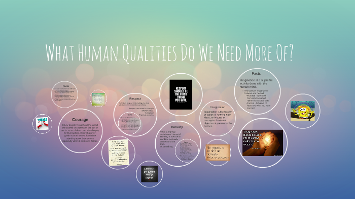 What Human Qualities Do We Need More Of? by Sydneeb Burton on Prezi