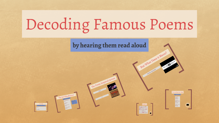 Decoding Famous Poems by Natalie Graves on Prezi