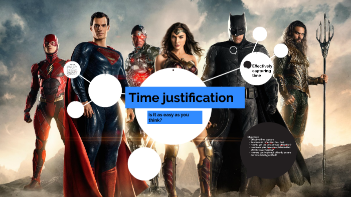 Time justification - is it as easy as you think? by Natalie Cranston on ...