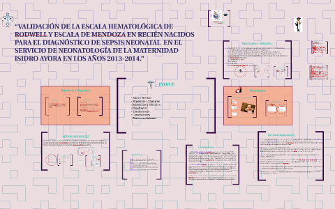 “VALIDACIÓN DE LA ESCALA HEMATOLÓGICA DE RODWELL Y ESCALA DE by Nuria ...