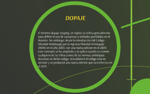¿QUÉ ES EL DOPAJE? by on Prezi