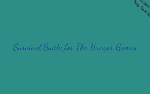Survival Guide for The Hunger Games by Courtney Bullard on Prezi
