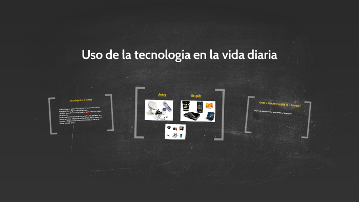 Uso de la tecnologí en la vida diaria by Noemi Verdugo