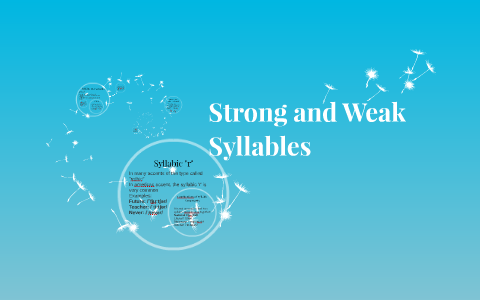 Strong and Weak Syllables by Jazz Mejia on Prezi