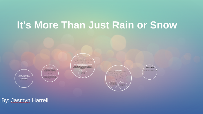 It's More Than Just Rain or Snow by on Prezi