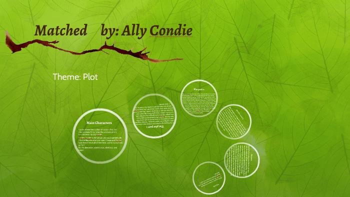 Matched by: Ally Condie by Anna-Riley Stimpson on Prezi