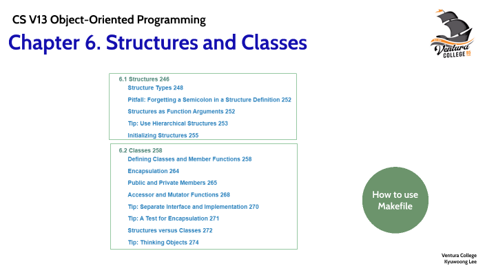 Ch06 Structures and Classes by Kyu Lee on Prezi