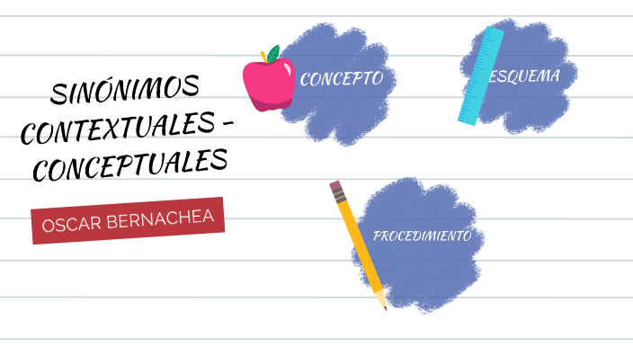 SINÓNIMOS CONTEXTUALES - CONCEPTUALES by Oscar Bernachea Romero on Prezi
