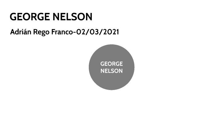 GEORGE NELSON by Adrian Rego on Prezi