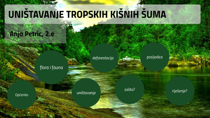 UNIŠTAVANJE TROPSKIH KIŠNIH ŠUMA by Anja Petric on Prezi