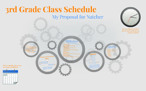 3rd Grade Class Schedule by Johni Lecoffre on Prezi
