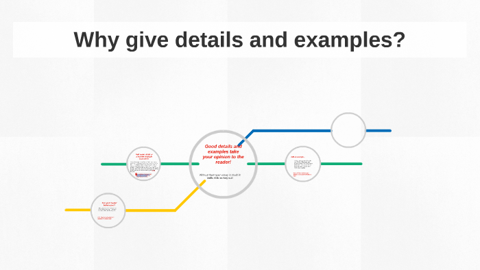 Why give details and examples? by Sarah Jaffe on Prezi